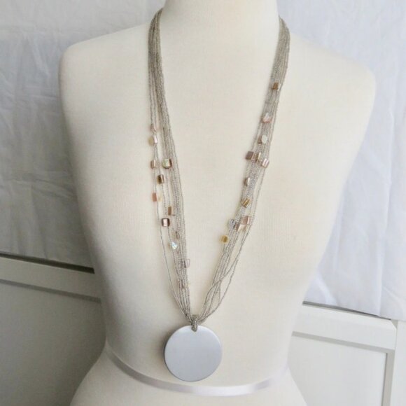 Laura Ashley | Jewelry | Vintage Laura Ashley Multi Strand Seed Bead ...